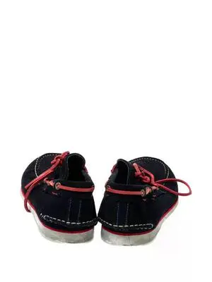 Carolina Herrera Suede Tie-detail Loafers
