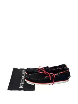 Carolina Herrera Suede Tie-detail Loafers