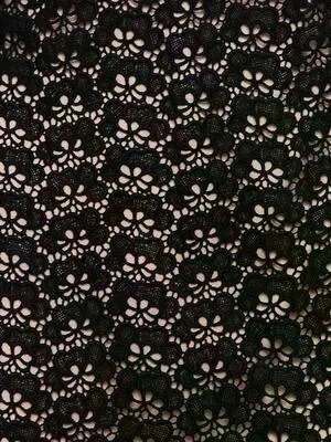 Diane Von Furstenberg Lace Floral Dress - Black
