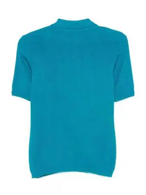 FERRAGAMO 1970s Ribbed Polo Shirt