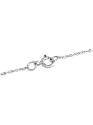 LB EXCLUSIVE 14k White Gold Amethyst And Diamond Pendant Necklace