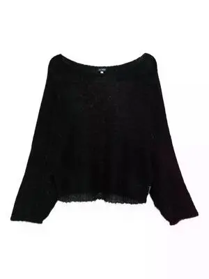 Giorgio Armani 2000s Frayed Sweater