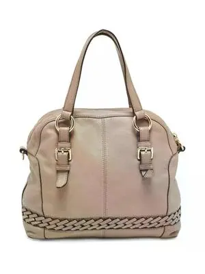 Michael Kors Braided-detail Leather Shoulder Bag