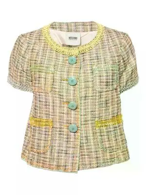Moschino Tweed Short-sleeve Jacket