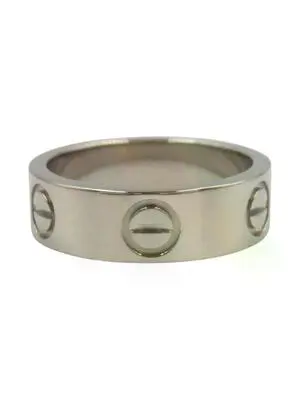 Cartier 2010 18kt White Gold Love Ring Silver