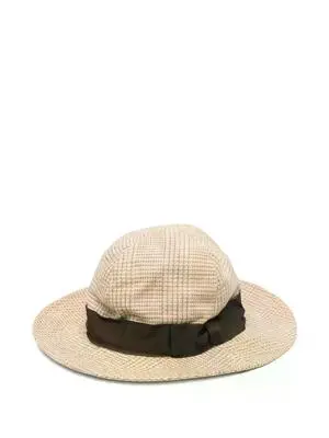 Giorgio Armani 1990s Ribbon Hat - Neutrals