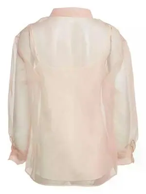 Maje Organza Semi-sheer Shirt