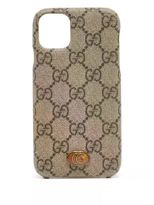 Gucci Gg Supreme Iphone 11 Pro Max Case - Neutrals
