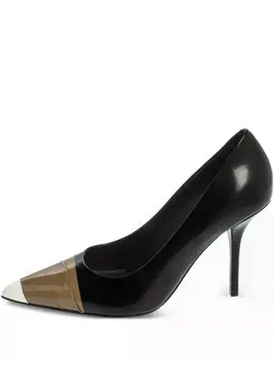 Burberry 90mm Annalise Patent Leather Pumps
