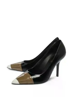 Burberry 90mm Annalise Patent Leather Pumps
