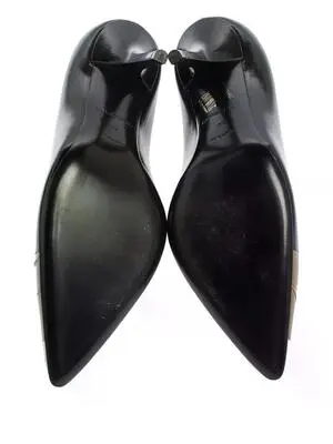 Burberry 90mm Annalise Patent Leather Pumps