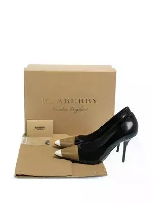 Burberry 90mm Annalise Patent Leather Pumps