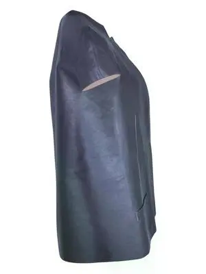 Marni Short-sleeve Leather Jacket - Grey