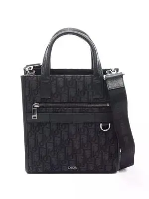 Dior 2010s Safari North-south Monogram Tote Bag - Black