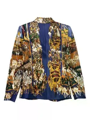 Hermès 1990s Printed Silk Jacket
