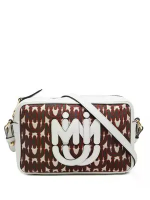 Miu Miu Monogram-pattern Shoulder Bag - White