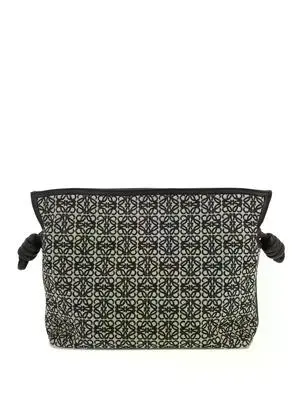 Loewe 2020s Flamenco Knot Clutch Bag - Black