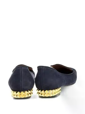 Fendi Suede Studded-heel Shoes