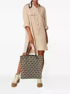 Michael Kors Monogram Canvas Tote