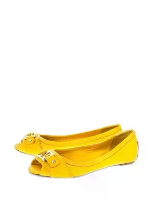Tory Burch Leather Buckle Flats