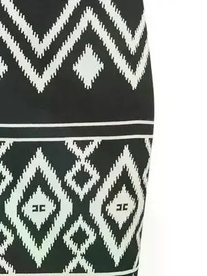 Elisabetta Franchi Chevron-patterned Skirt