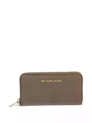 Michael Kors Pre-owned Leather Zip Wallet - Neutrals
