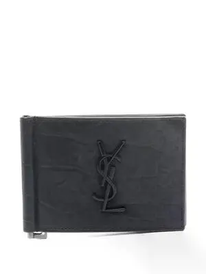 Saint Laurent Monogram Bi-fold Wallet - Black