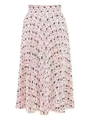 Prada Printed Pleated Skirt