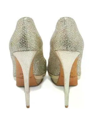 JIMMY CHOO 135mm Glitter Platform Pumps