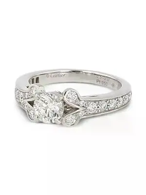 CARTIER 2020s Platinum Ballerine Diamond Ring
