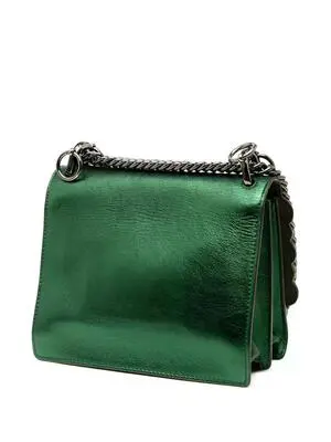 Fendi Small Leather Scalloped Kan I Crossbody Bag