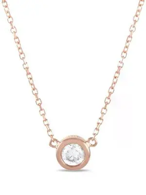 LB EXCLUSIVE 14k Rose Gold Diamond Necklace