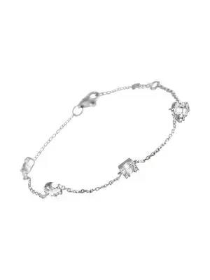 LB EXCLUSIVE 14k White Gold Diamond Chain Bracelet - Silver