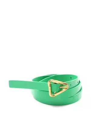 Bottega Veneta 2020s Triangle Leather Belt - Green