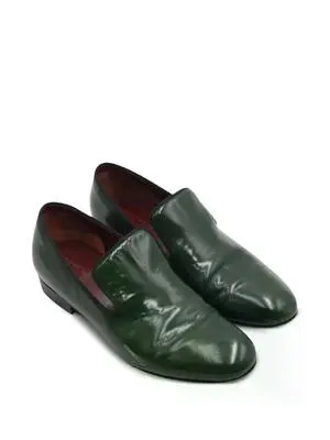 Celine Leather Flat Loafers