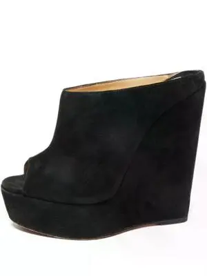 Christian Louboutin Wedge Mules Clogs For Women