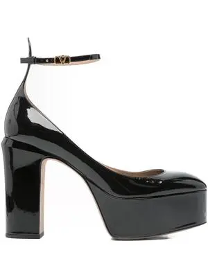 Valentino Garavani 120mm Platform Ankle-strap Pumps - Black