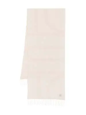 TOTÊME Monogram Wool Scarf - Beige