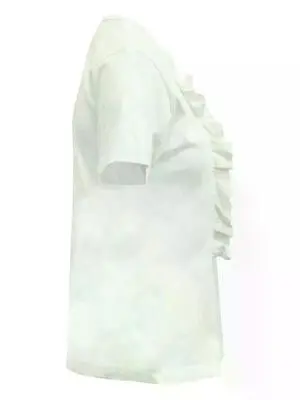 Comme Des Garçons Ruffle-detail Cotton T-shirt