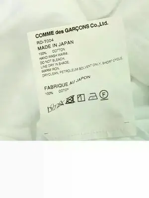 Comme Des Garçons Ruffle-detail Cotton T-shirt