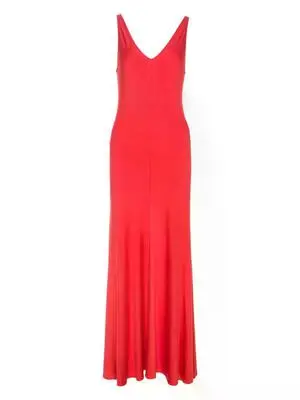 Polo Ralph Lauren V-neck Maxi Dress - Pink