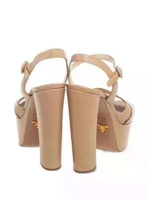Prada Platform Block-heel Sandals