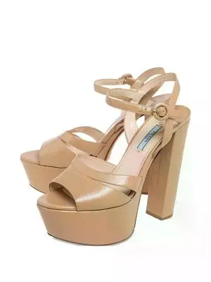 Prada Platform Block-heel Sandals