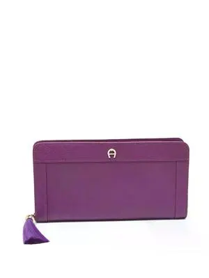 AIGNER Pre-owned Leather Wallet - Purple