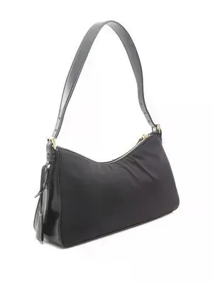 Prada 2020s Leather Shoulder Bag - Black