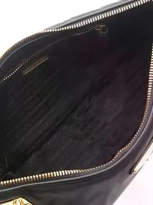 Prada 2020s Leather Shoulder Bag - Black