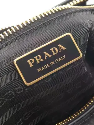 Prada 2020s Leather Shoulder Bag - Black