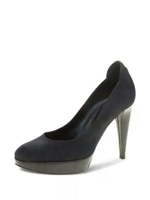 SERGIO ROSSI 125mm Suede Platform Pumps - Black