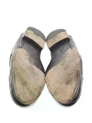 LOUIS VUITTON Leather Loafers - Black
