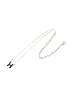 Hermès 2010s Mini Pop H Necklace - Silver